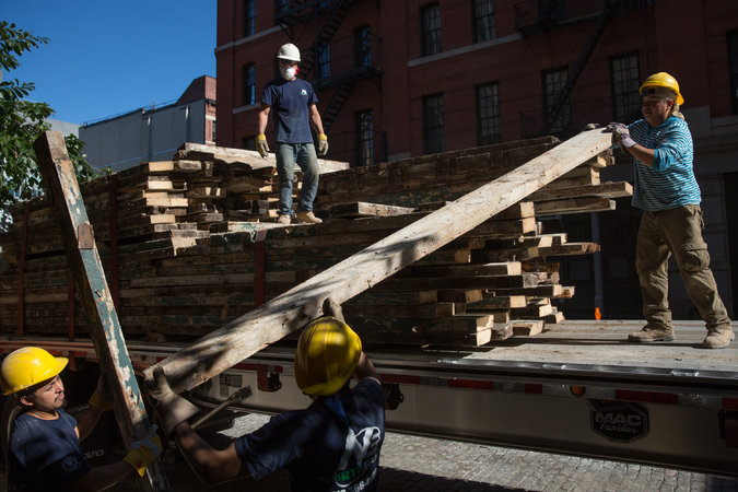 Salvaging a long lasting wood, and New York City's Past - Sawkill Lumber